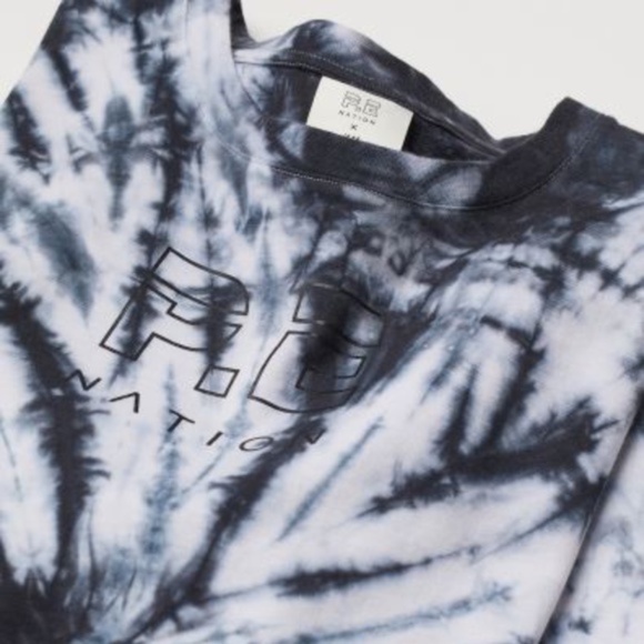 P.E Nation | Tops | Nwt Pe Nation X Hm Logo Cotton Batik Tshirt | Poshmark